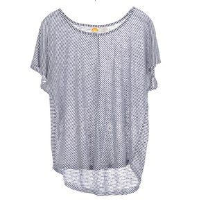 C&C California | Tops | Cc California Navy White Striped Linen Top ...